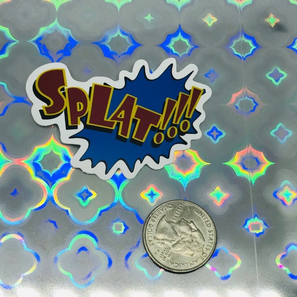 Wall Decor | Splat Action Bubble Comic Book Vibes Contrast Sticker ...